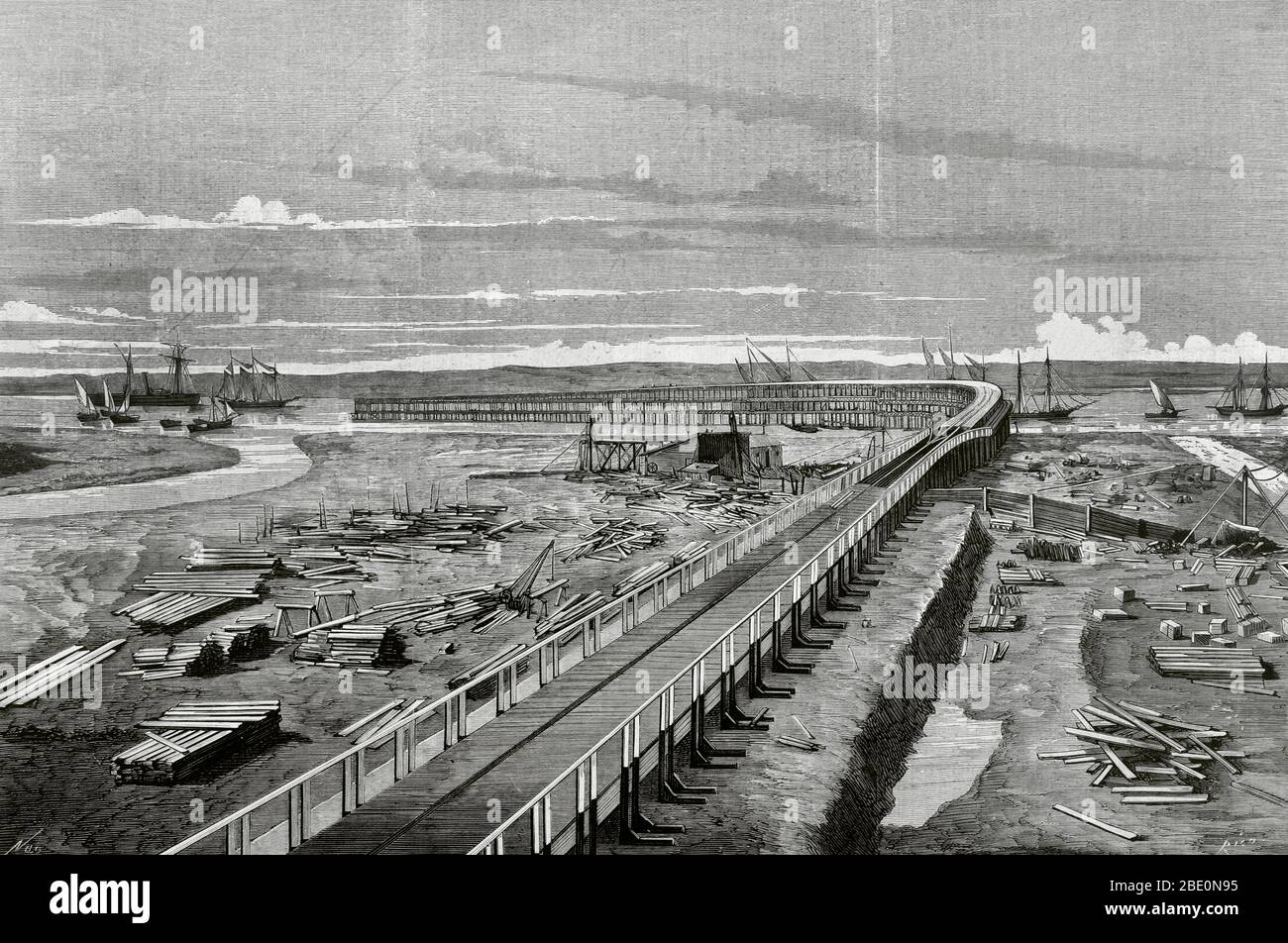Rio Tinto Pier Stock Photo - Alamy