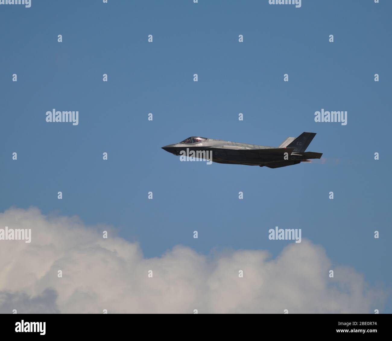 An F-35A Lightning II assigned to the 33rd Fighter wing soars over the ...