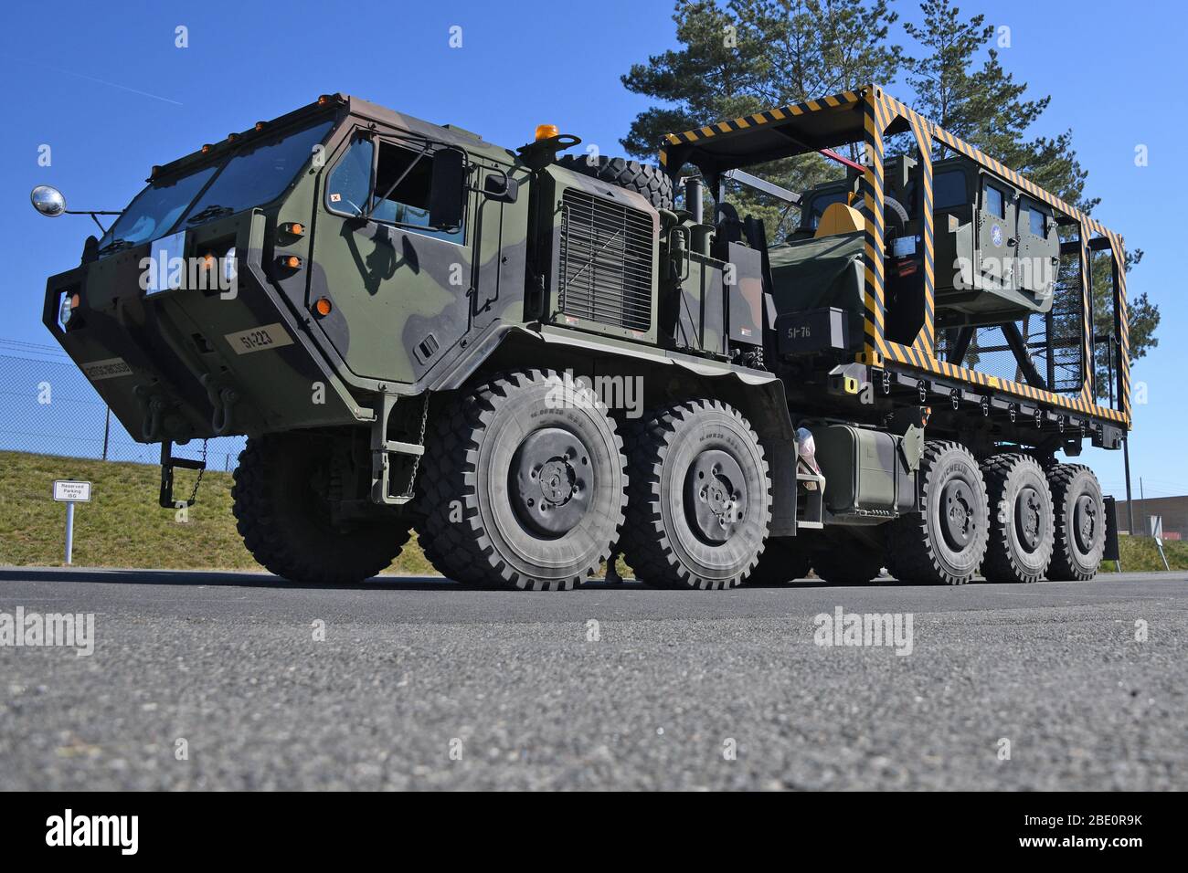 A Heavy Expanded Mobility Tactical Truck, from the 16th Sustainment ...