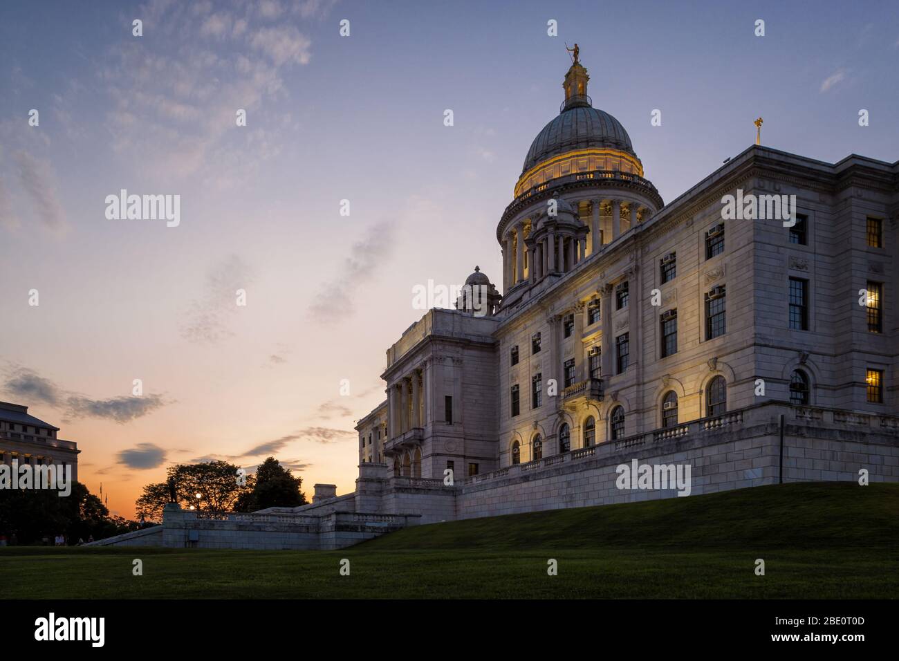 The Rhode Island State House on a Summer Afternoon Stock Photo - Alamy