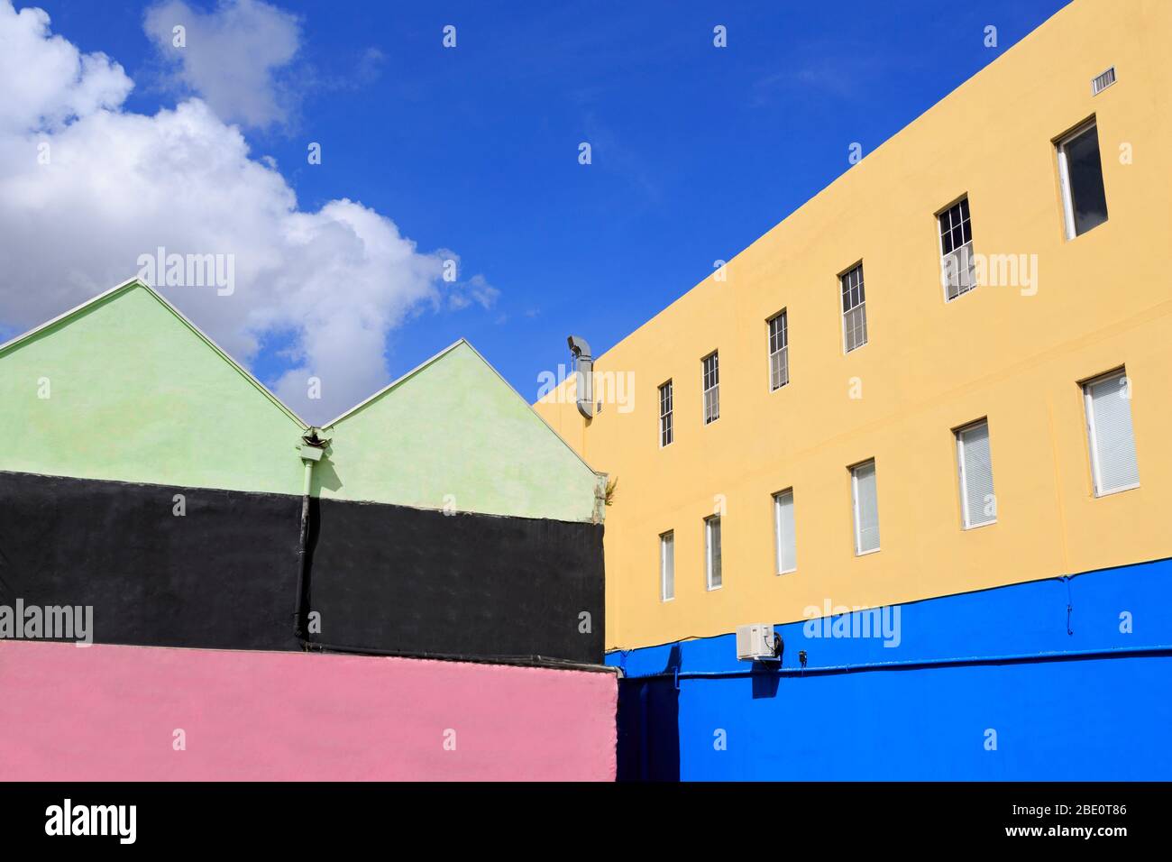 Colorful buildings in Bridgetown,Barbados,Caribbean Stock Photo - Alamy