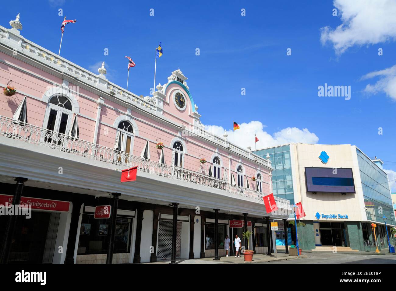 Historic Colonnade Building,Bridgetown,Barbados,Caribbean Stock Photo ...