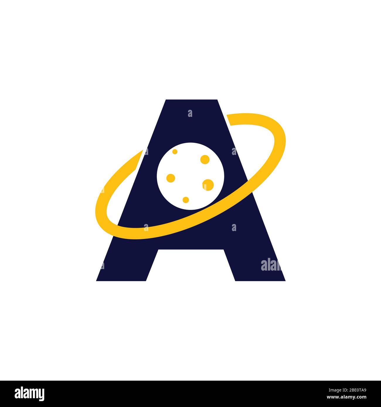 letter a planet orbital design logo vector Stock Vector Image & Art - Alamy