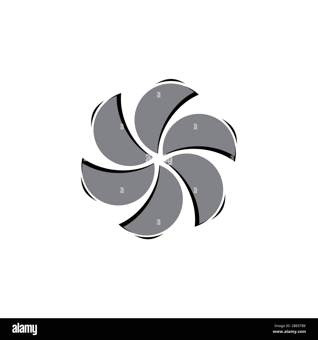circle turbine movement design symbol vector Stock Vector Image & Art ...