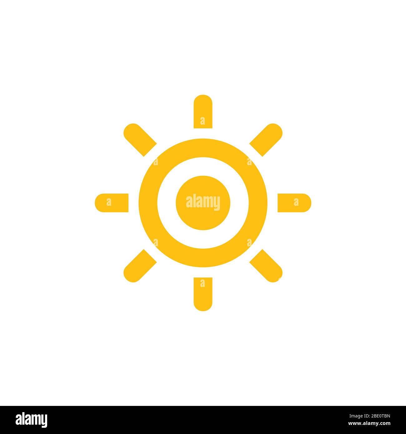 simple circle sun light geometric line logo vector Stock Vector Image ...