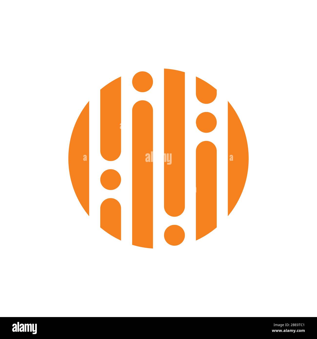 circle dots line abstract rain water logo vector Stock Vector Image ...