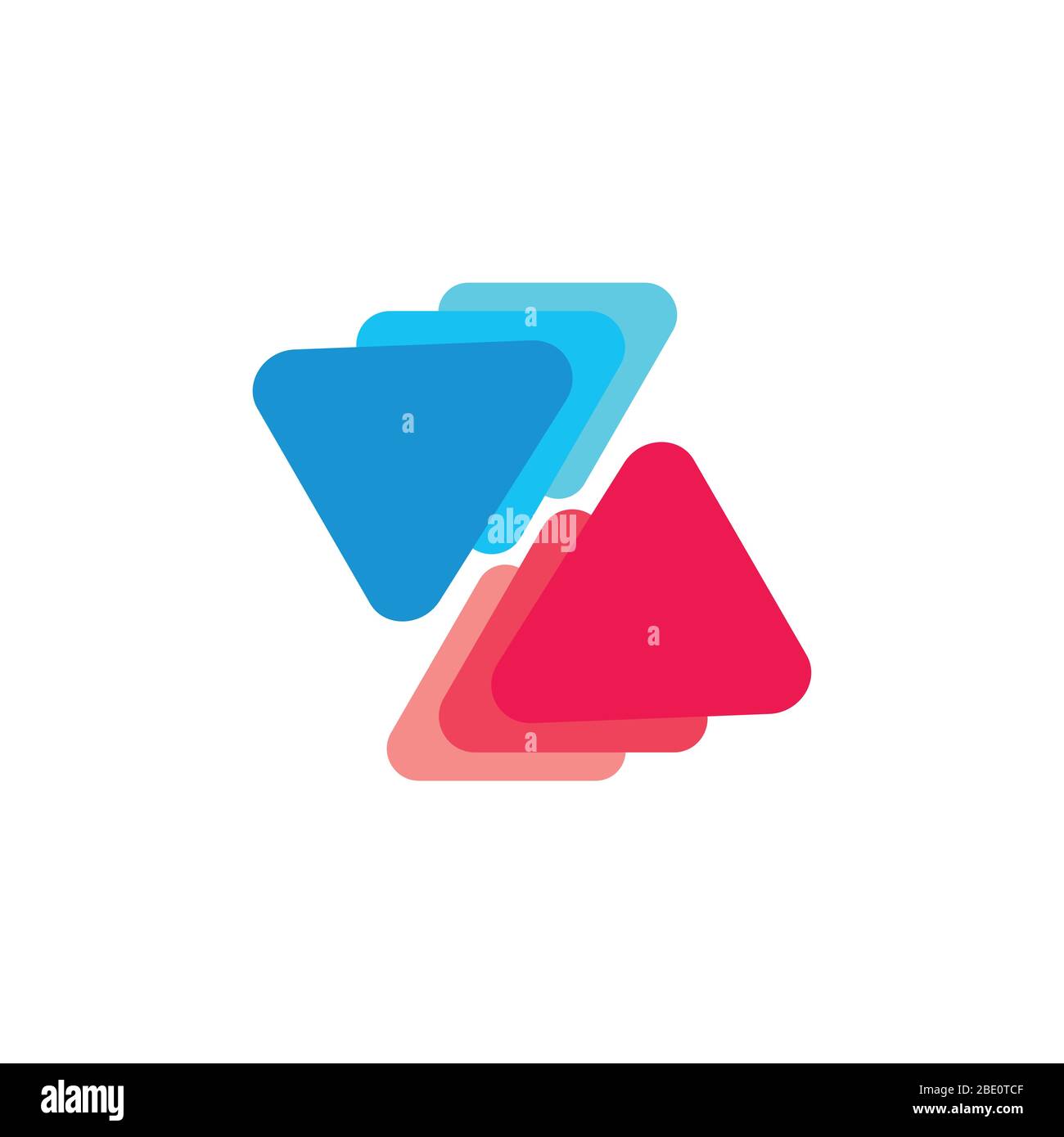 gradient play triangles logo vector Stock Vector Image & Art - Alamy