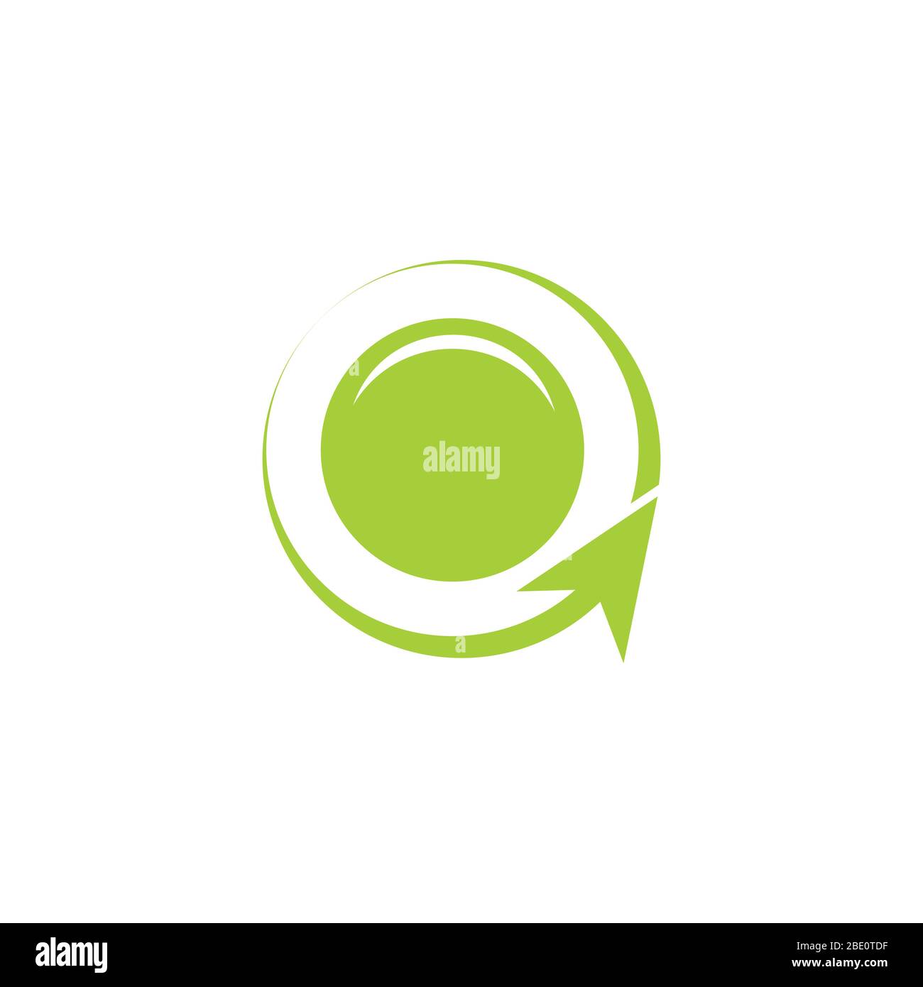 circle green arrow shine logo vector Stock Vector Image & Art - Alamy