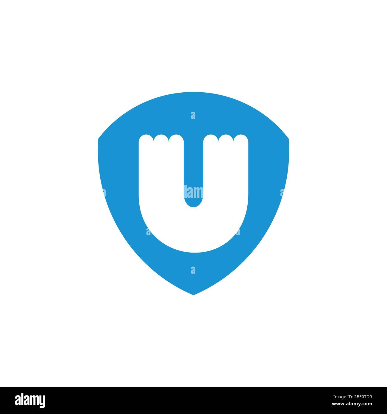 letter u shield design logo vector Stock Vector Image & Art - Alamy