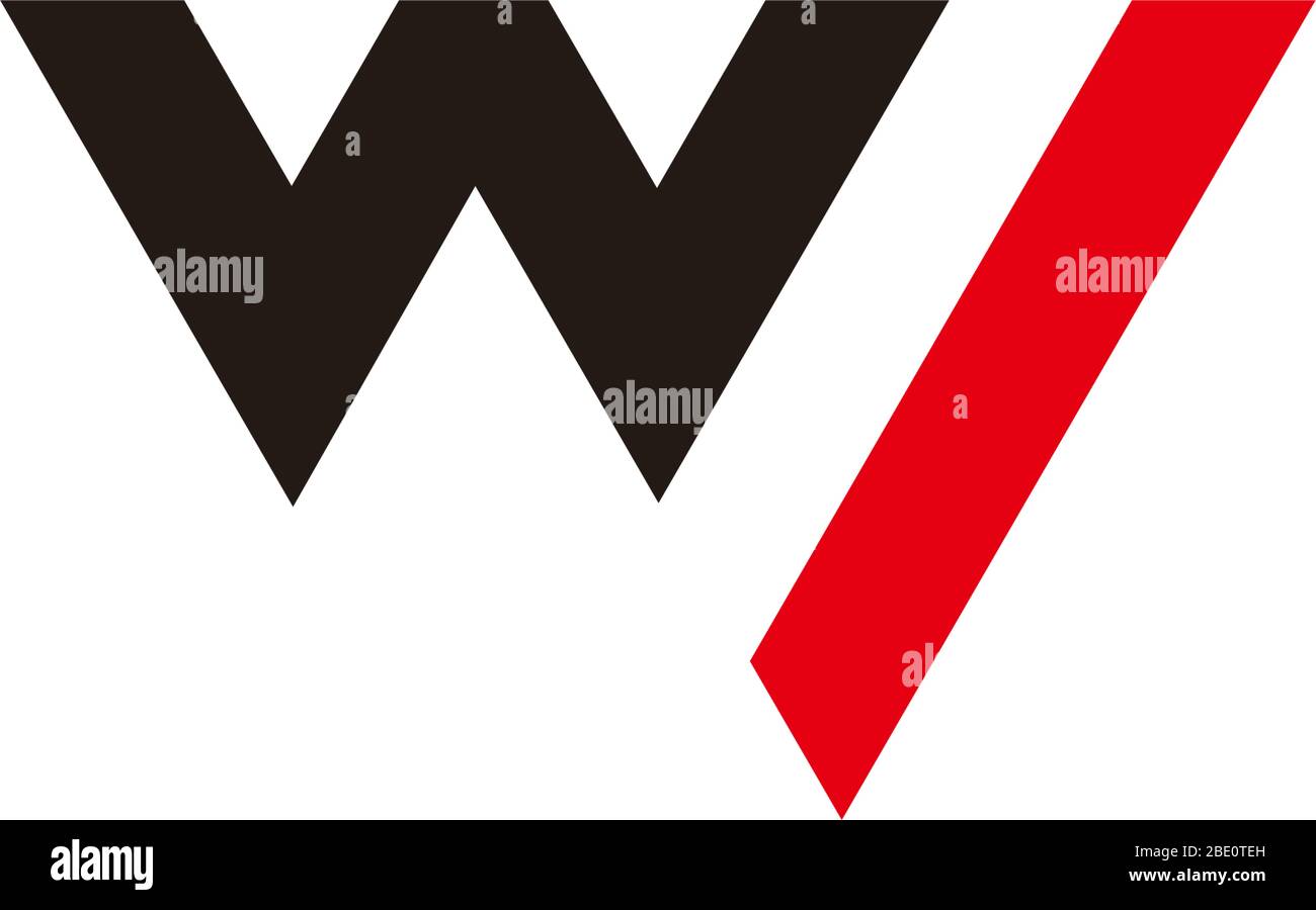 letter wv linear triangle geometric logo vector Stock Vector Image ...