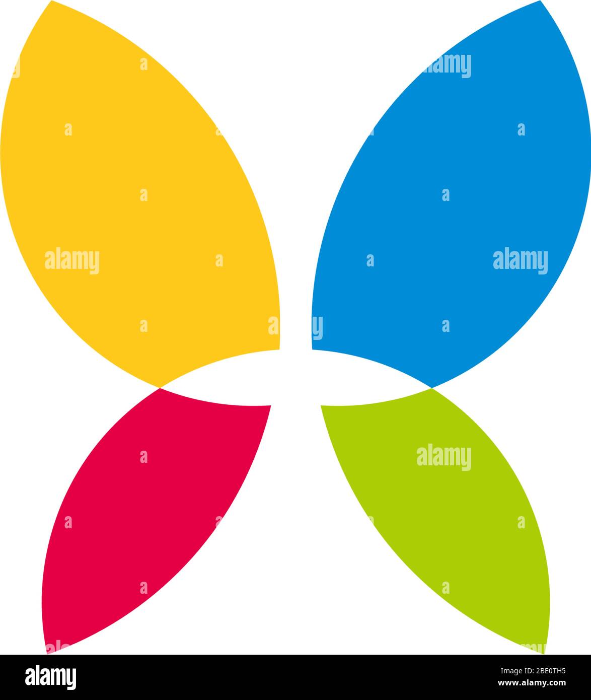simple geometric butterfly symbol colorful logo vector Stock Vector ...