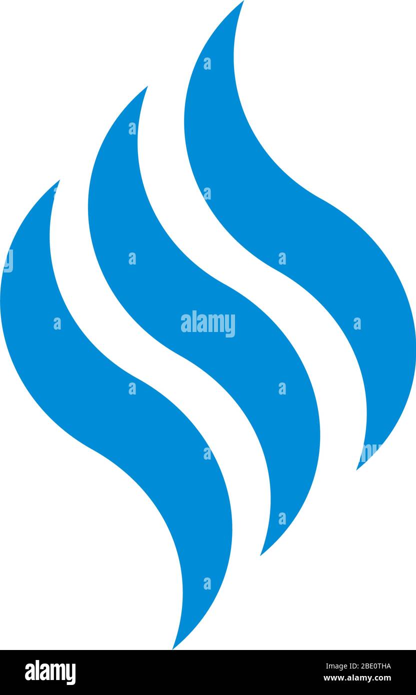 simple stripes curves design symbol logo vector Stock Vector Image ...