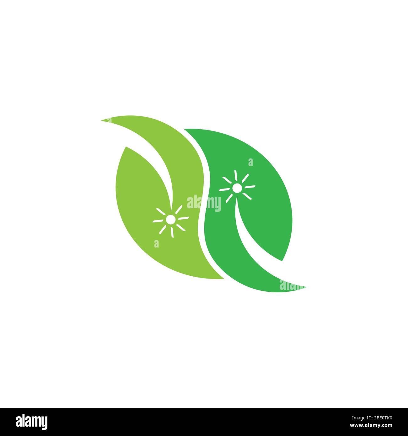 leaf sun curves geometric logo vector Stock Vector Image & Art - Alamy
