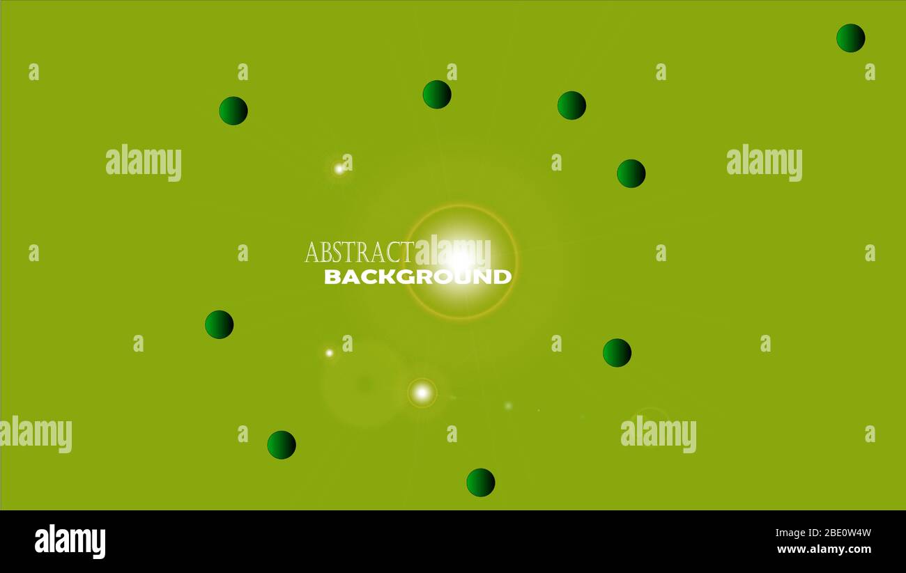 small green circles with lime background and light effects Stock Vector ...