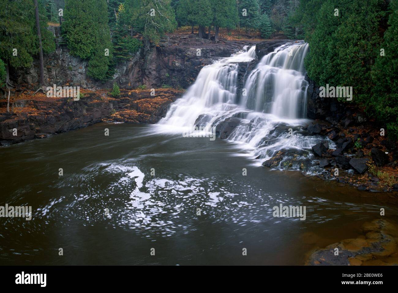 Upper Falls, Gooseberry Falls State Park, Minnesota Stock Photo - Alamy