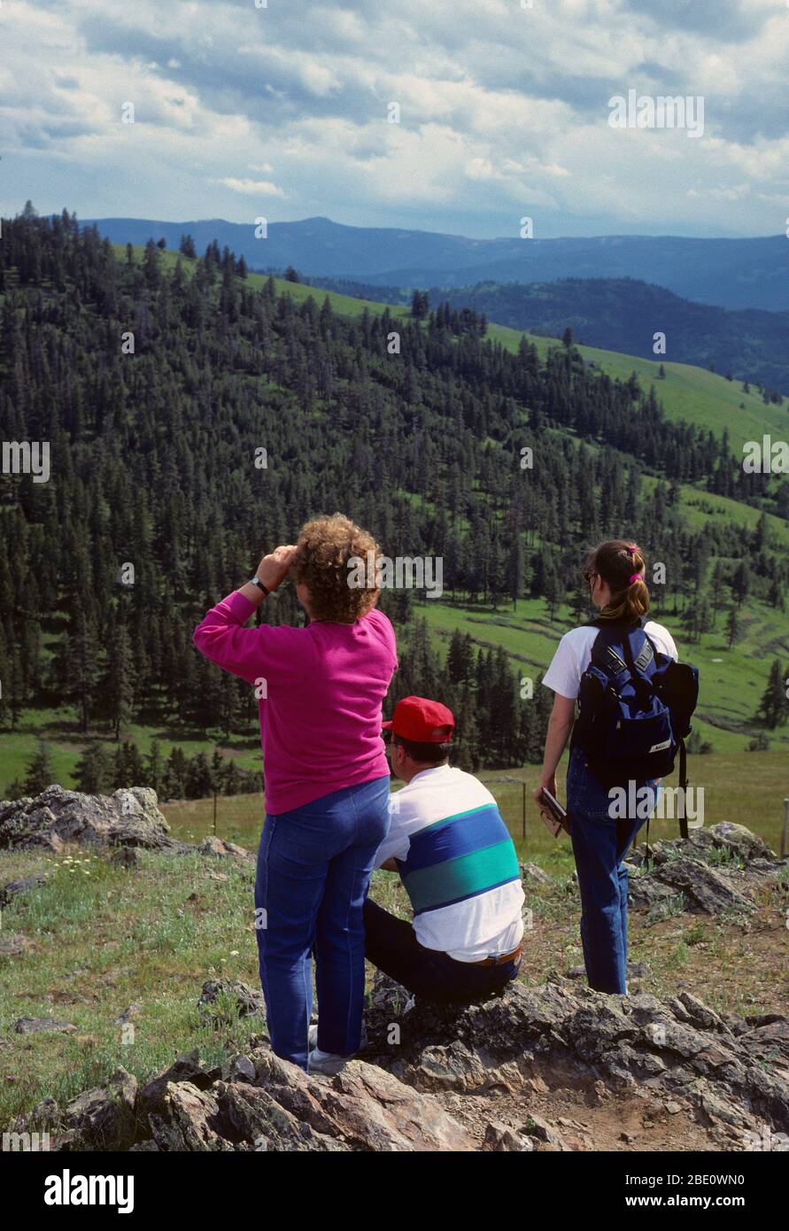 Overlook Trail view, National Bison Range, Montana Stock Photo - Alamy