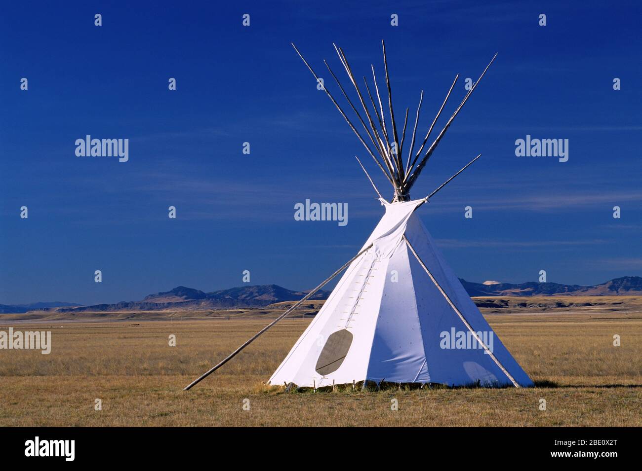 Tepee, Ulm Pishkun State Park, Montana Stock Photo - Alamy