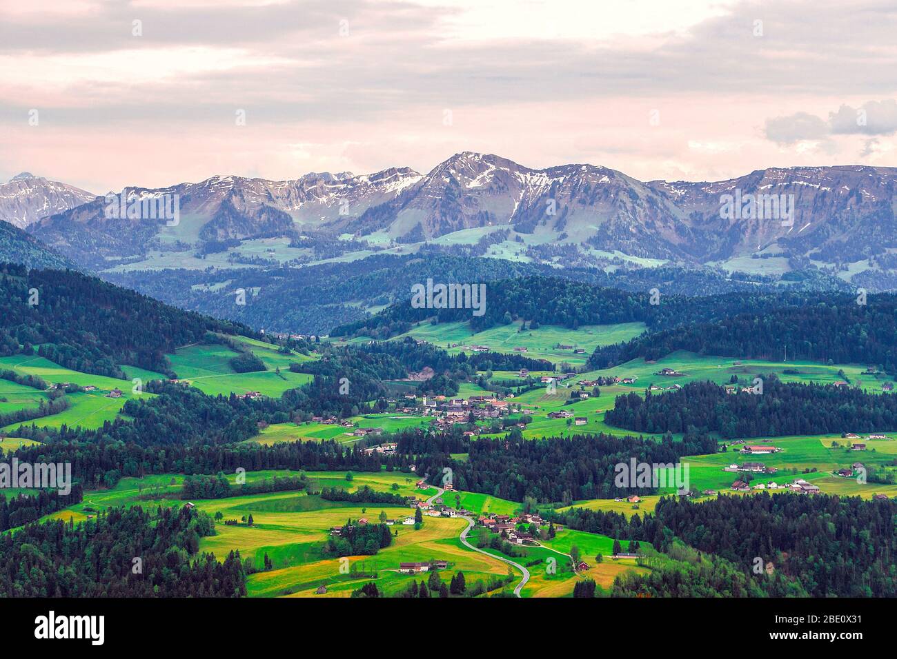 The picture shows the Sulzberg (Voralberg) on the German-Austrian ...