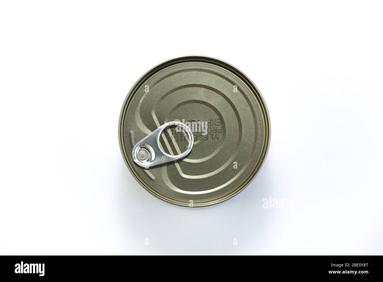 Pile of cans of conserved food over white background Stock Photo - Alamy