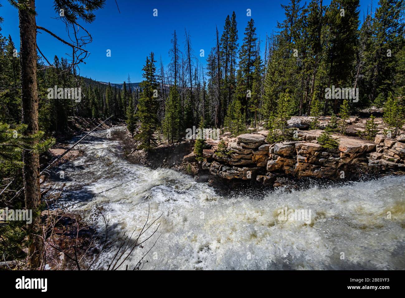 Provo River Falls is a series of waterfalls in Utah's Wasatch National ...