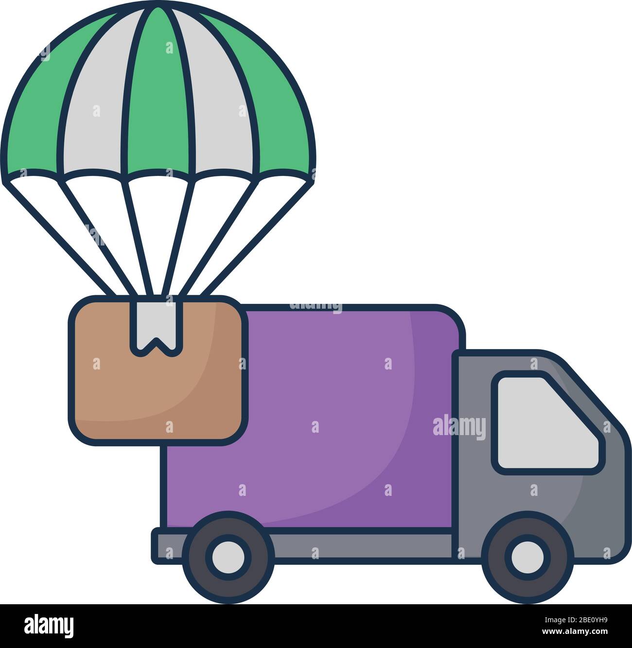 cargo transport truck on white background vector illustration design ...