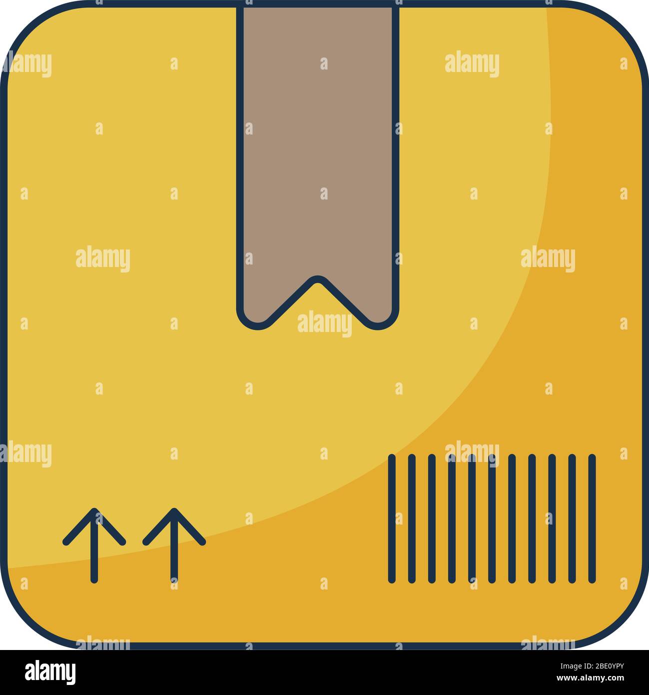 cardboard box on white background vector illustration design Stock ...