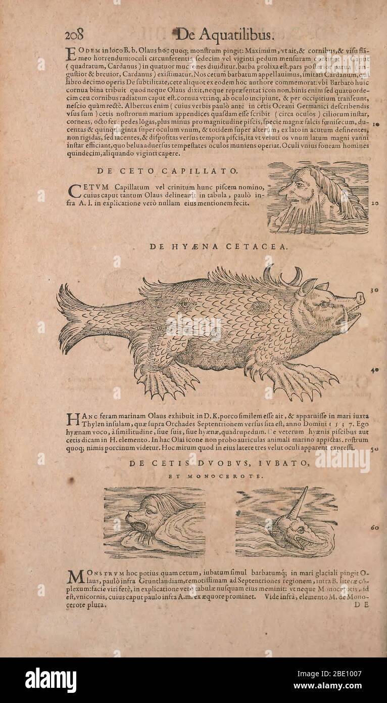 Historia animalium ("History of the Animals"), published in 1551–1558 ...