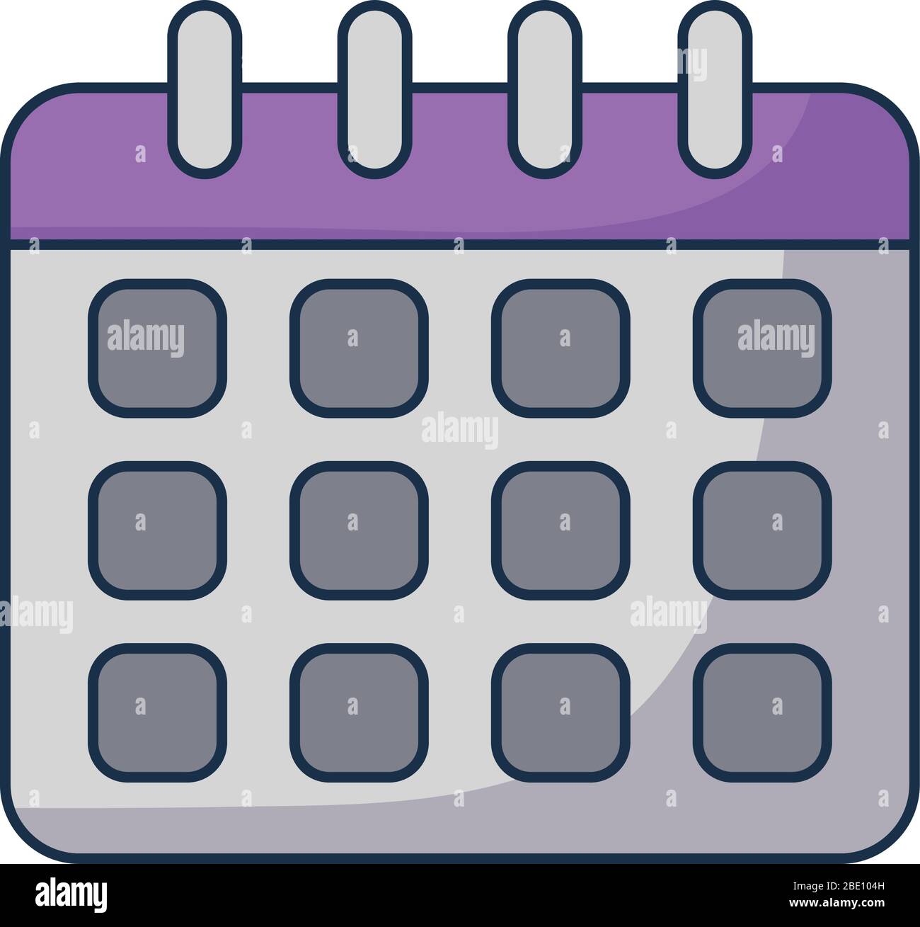 calendar reminder on white background vector illustration desing Stock ...