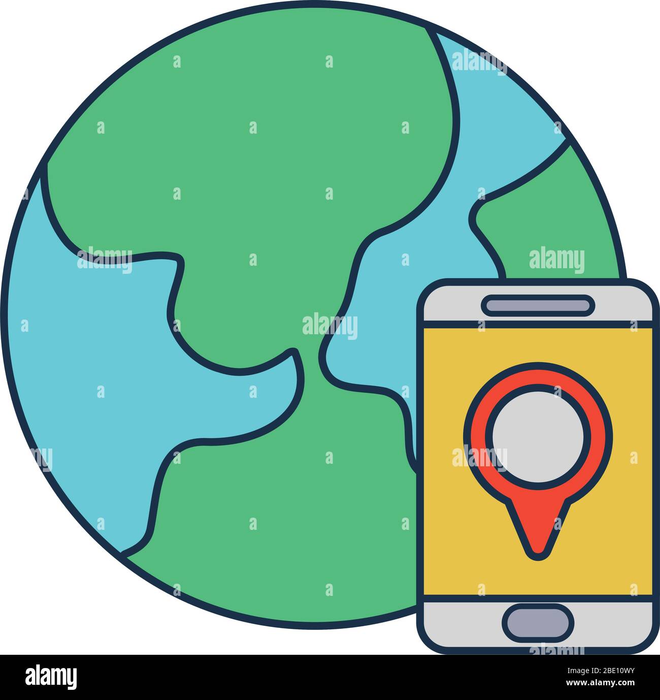 parcel delivery tracking on the smartphone on white background vector ...