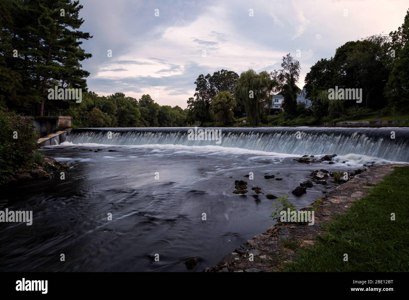 A Waterfall in Natick Massachusetts Stock Photo - Alamy