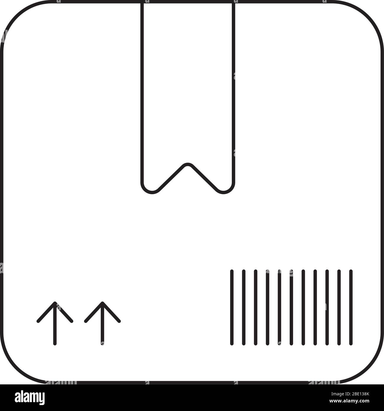 cardboard box , line style icon vector illustration design Stock Vector ...