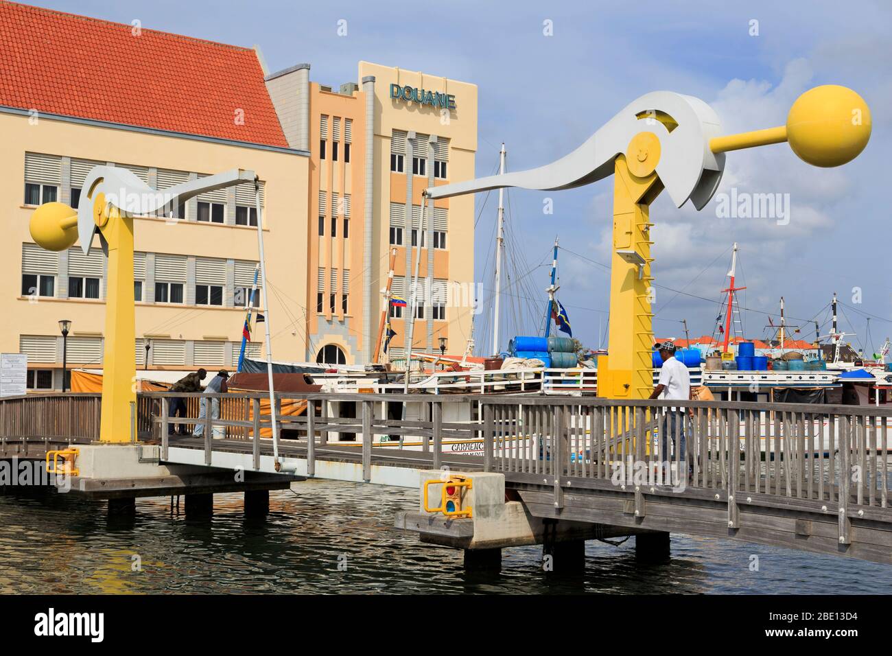 Smith Bridge,Punda District,Willemstad,Curacao,Caribbean Stock Photo ...