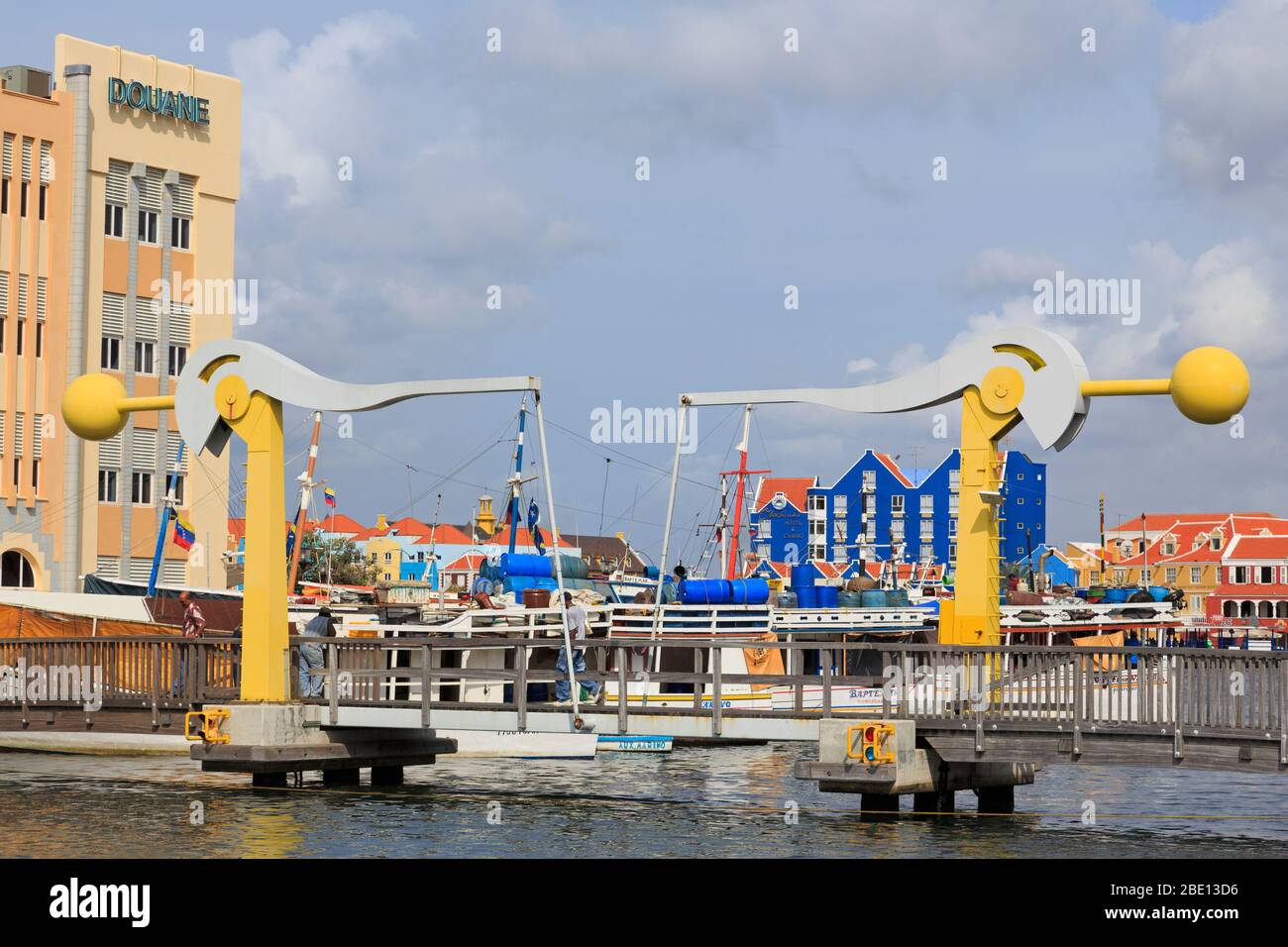 Pedestrian bridge curacao willemstad hi-res stock photography and ...