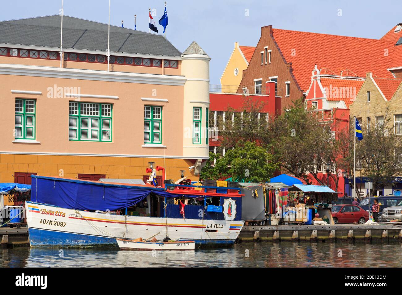 Floating Market,Punda District,Willemstad,Curacao,Caribbean Stock Photo ...