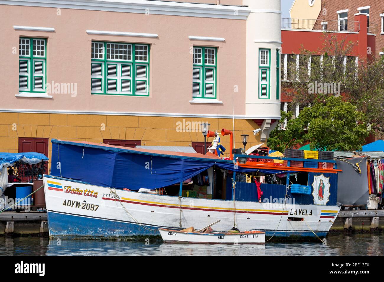 Floating Market,Punda District,Willemstad,Curacao,Caribbean Stock Photo ...