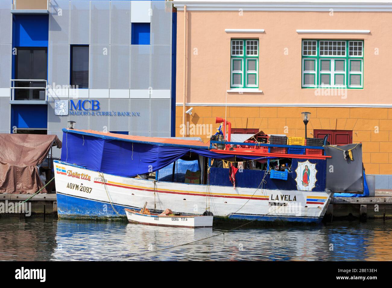 Floating Market,Punda District,Willemstad,Curacao,Caribbean Stock Photo ...