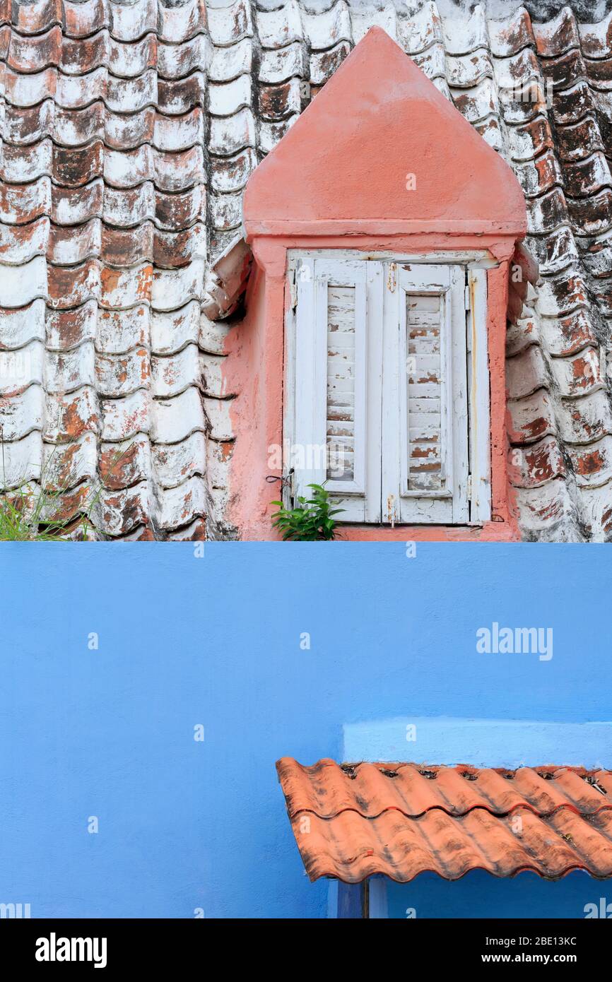Roof in the Punda District,Willemstad,Curacao,Caribbean Stock Photo - Alamy