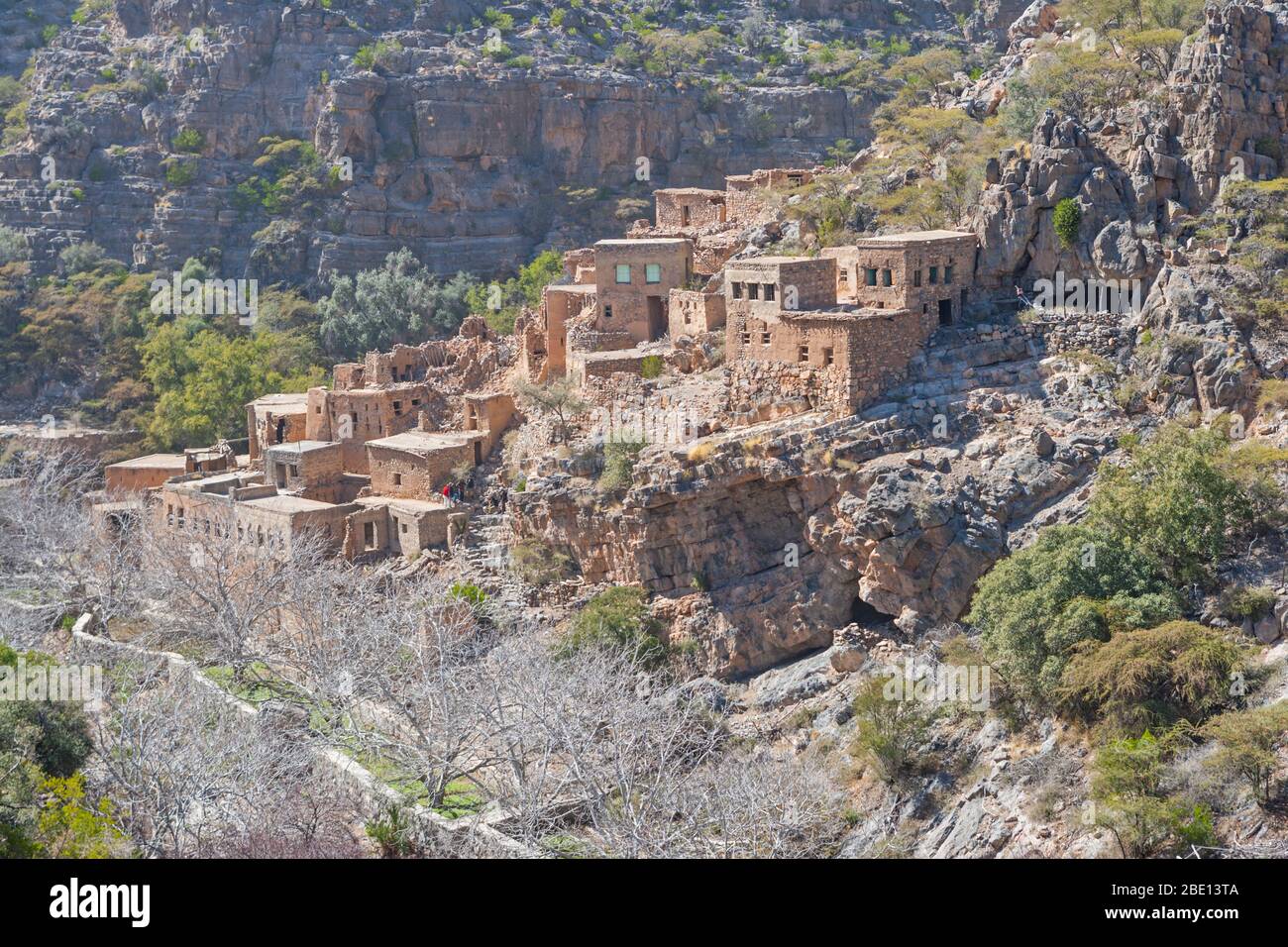 The ghost town of Wadi Habib in the Jebel Akhdar Mountains of the ...