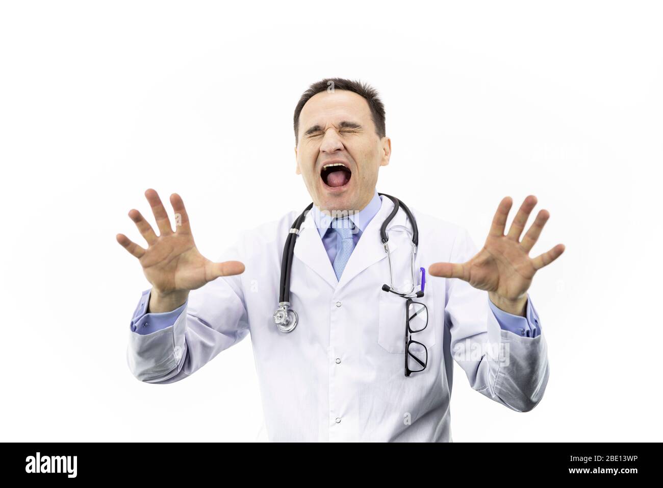 Aggressive man hospital hi-res stock photography and images - Alamy