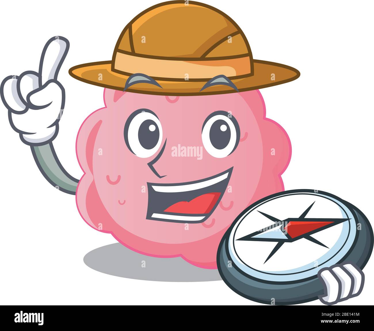 Mascot Design Concept Of Anaplasma Phagocytophilum Explorer With A