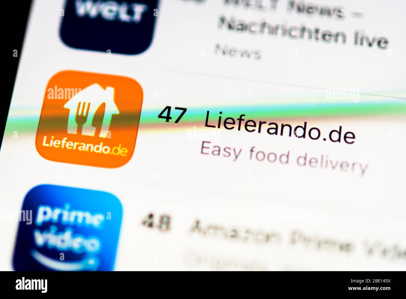 Food delivery phone app icon hi-res stock photography and images - Alamy