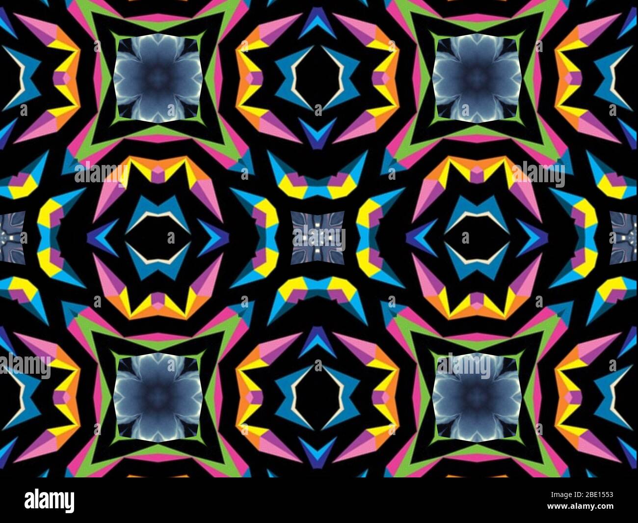 Pattern Kaleidoscope Abstract Design Stock Photo - Alamy
