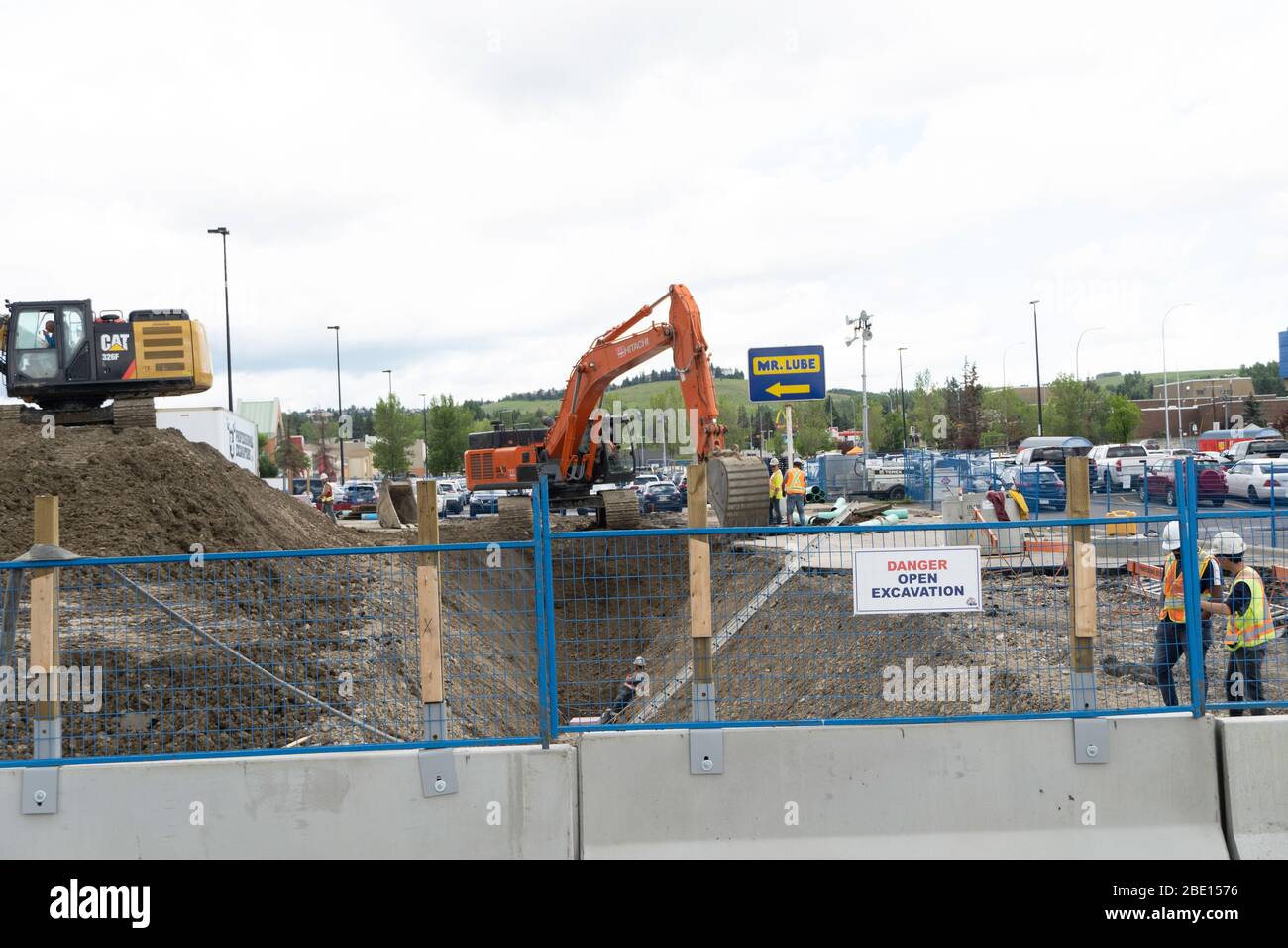 July 16 2019 - Calgary Alberta , Canada - Construction site for new ...