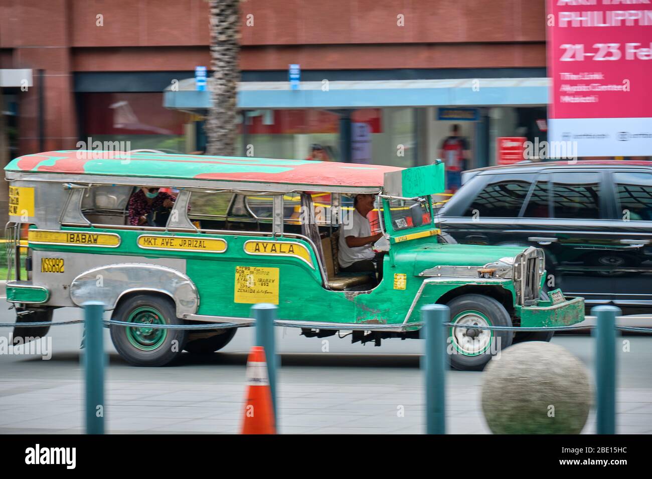 Manila, Philippines - Feb 02, 2020: Jeepneys on the roads of Manila ...