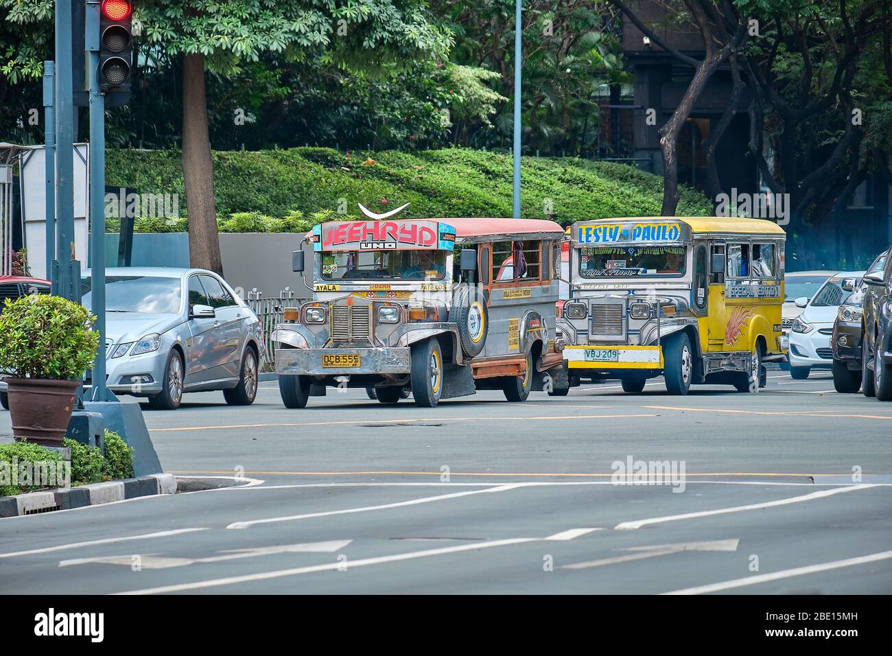Manila, Philippines - Feb 02, 2020: Jeepneys on the roads of Manila ...