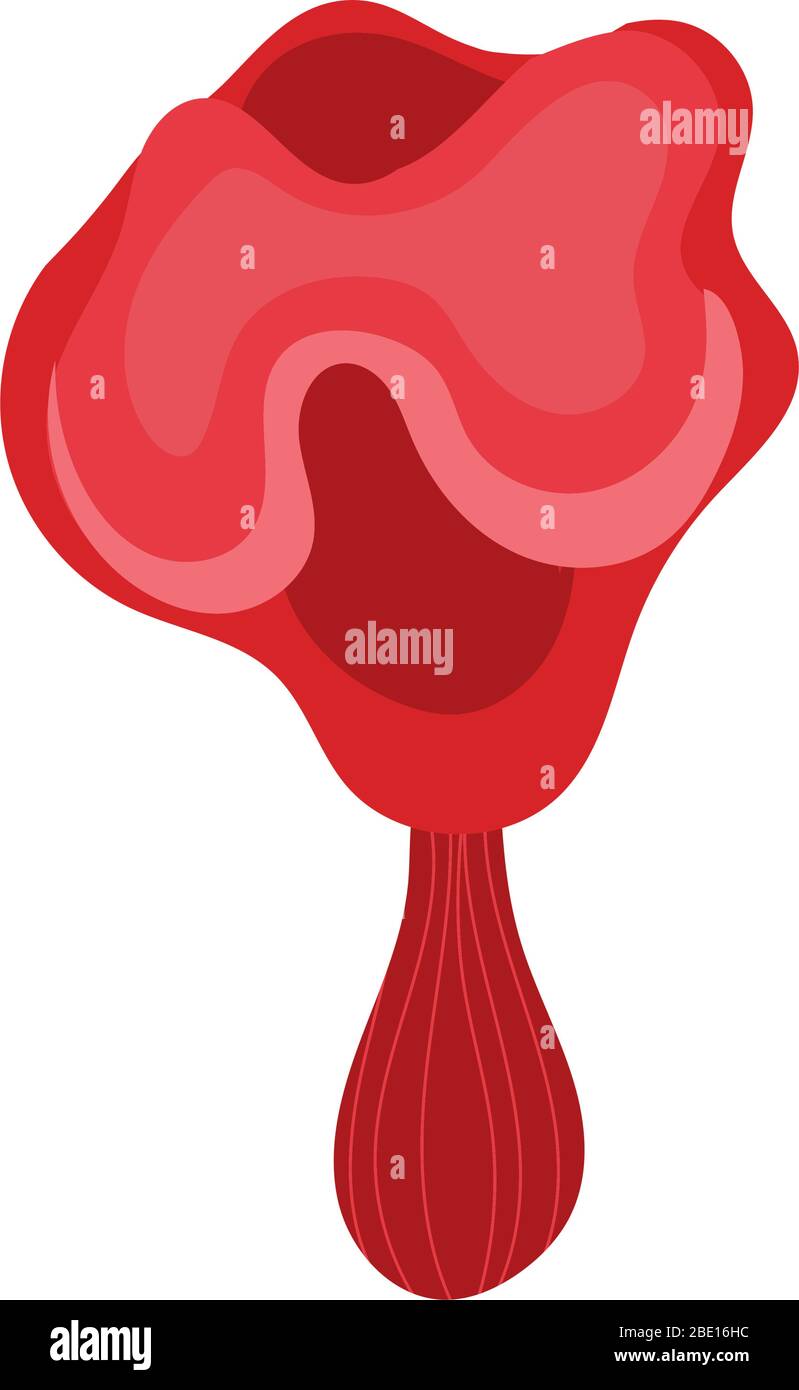 fungus plant clitocybe inversa hand draw style icon Stock Vector Image ...