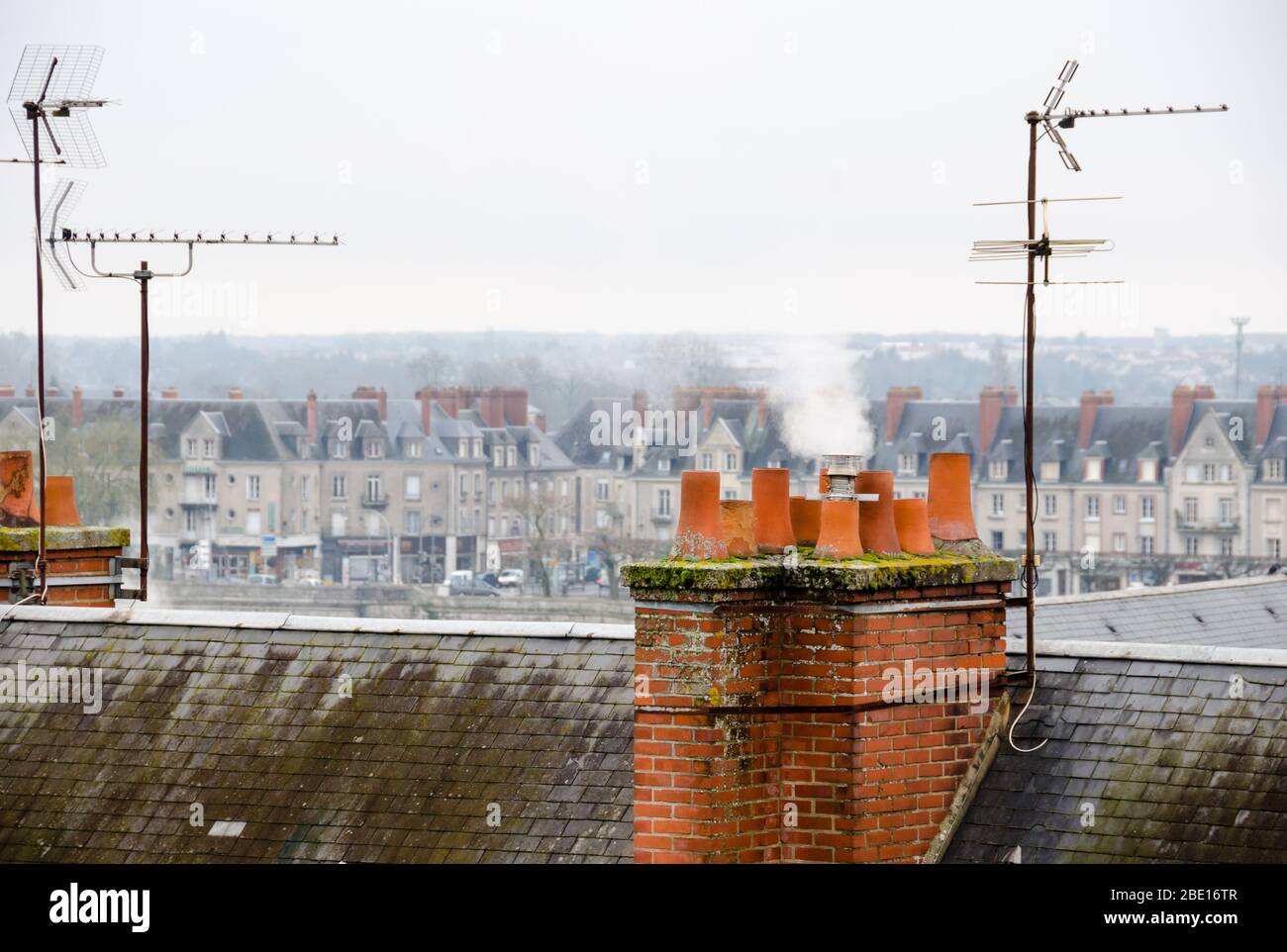 Chimneys medieval hi-res stock photography and images - Alamy
