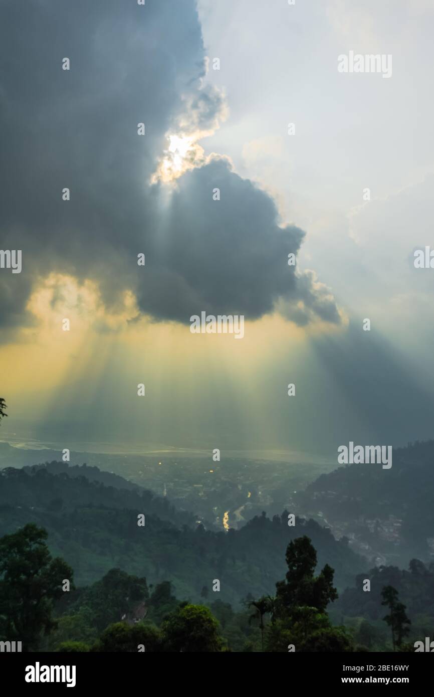 Bhutan landscape sunset hi-res stock photography and images - Alamy