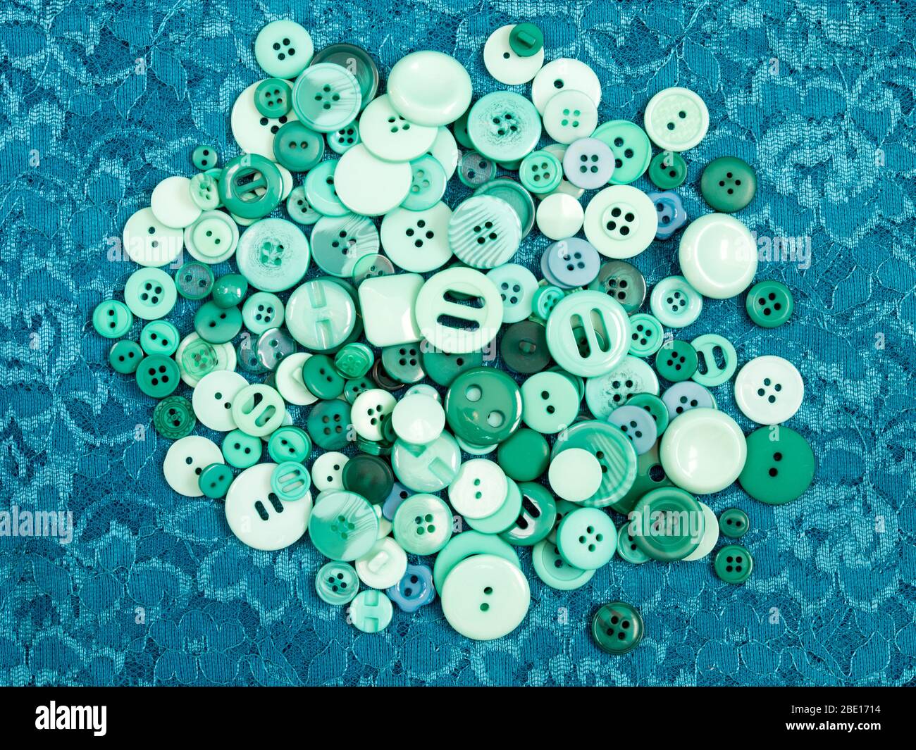 Blue button sew sewing hi-res stock photography and images - Alamy