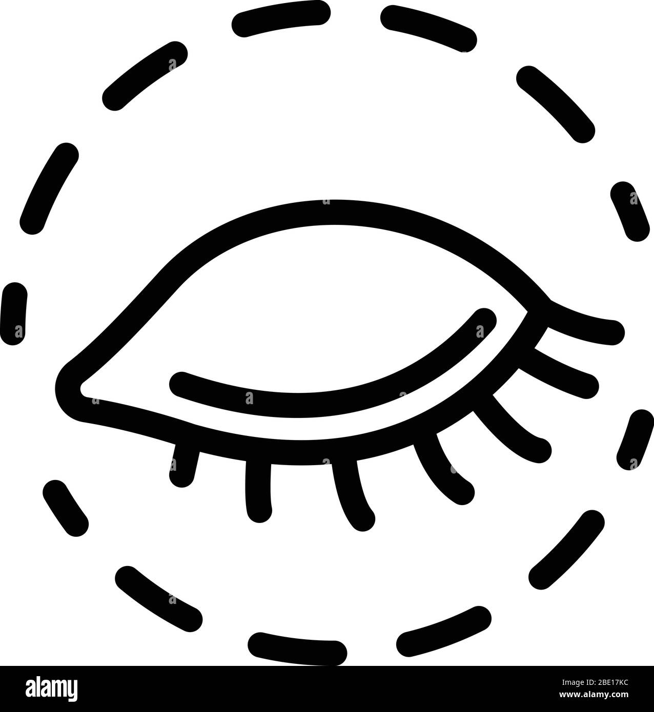 Eye in a circle icon, outline style Stock Vector Image & Art - Alamy